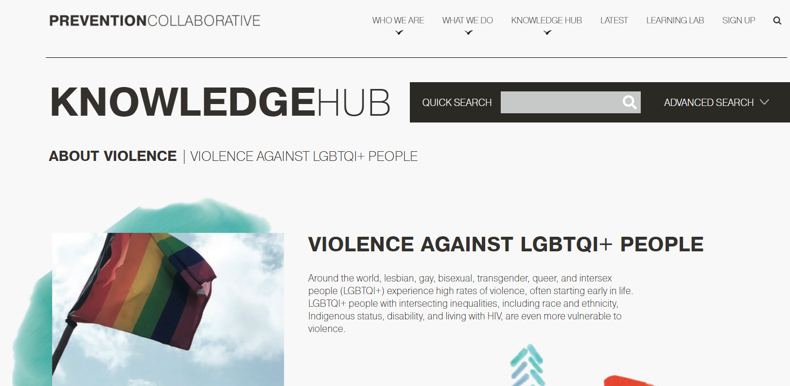 Prevention Collaborative - VIOLENCE AGAINST LGBTQI+ PEOPLE